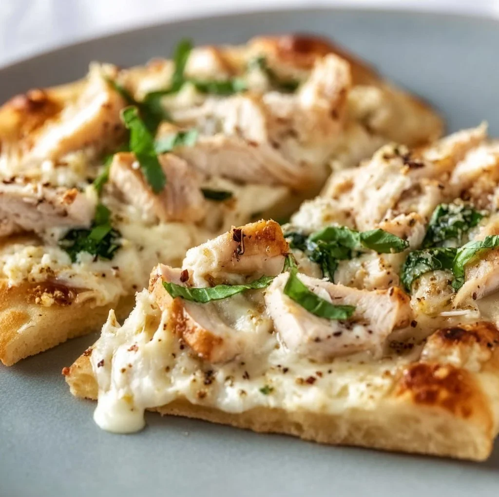 Chicken Alfredo Flatbread