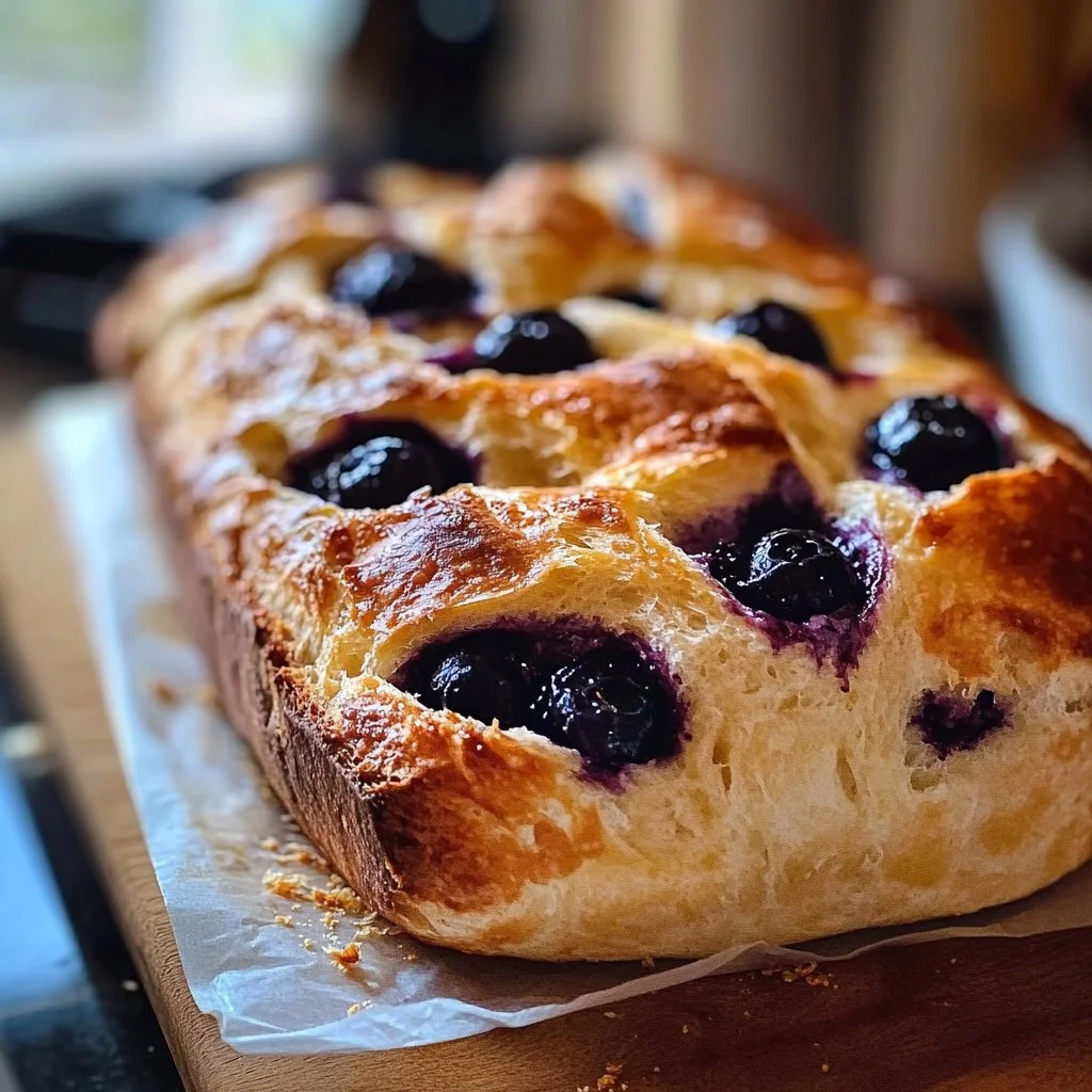 Lemon Blueberry Sourdough Bread Recipe