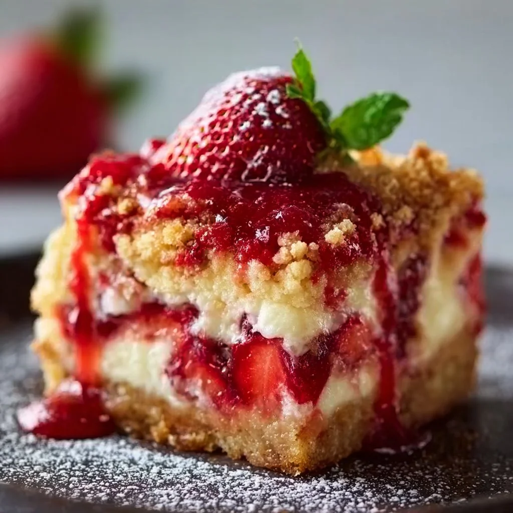 The Ultimate Strawberry Cheesecake Dump Cake